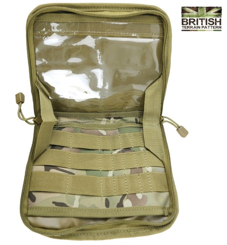 Army Combat Military Surplus BTP Camo Map Folder Bag Commanders Panel ...