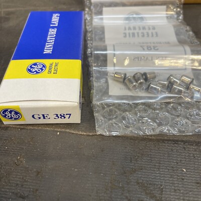 GE GENERAL ELECTRIC 387 MINIATURE LIGHT BULB- QTY 10 New In Box | eBay
