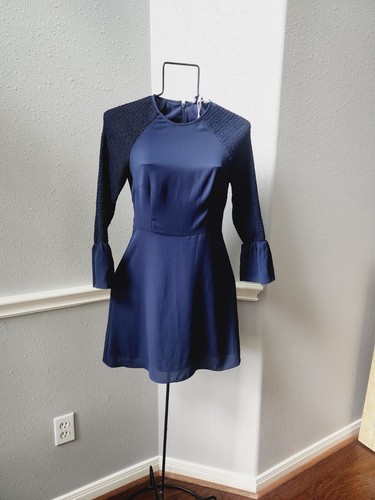 Likely Victoria Smocked Bell Sleeve Mini Dress size 00 new | eBay