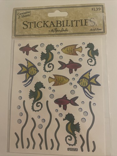Fish Sticker Paper Studio Aquarium Stickers Embellishment Scrapbook ...