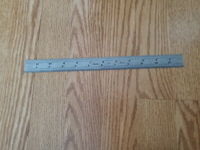 Fowler Rigid Steel 12" Ruler | eBay