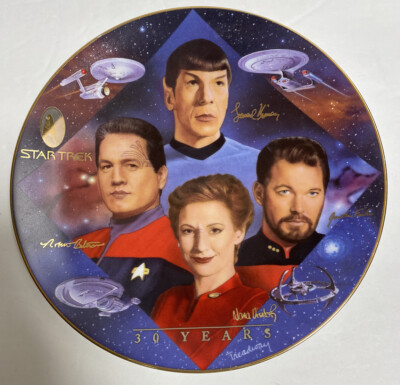 Hamilton Collection Star Trek 30 Years Second In Command Ceramic Plate ...