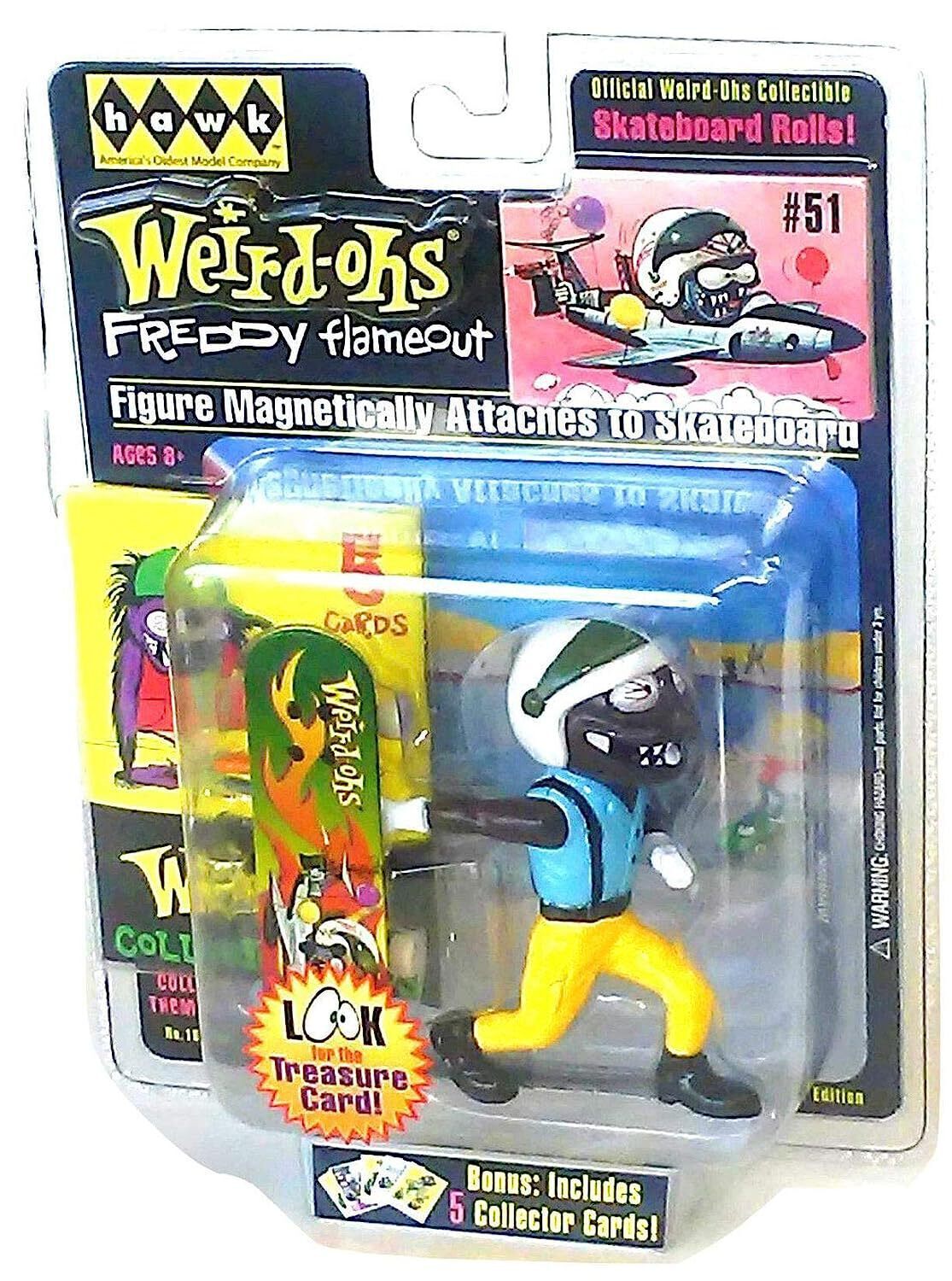 Hawk Weird-Ohs #51 Freddy Flameout w/Skateboard | eBay