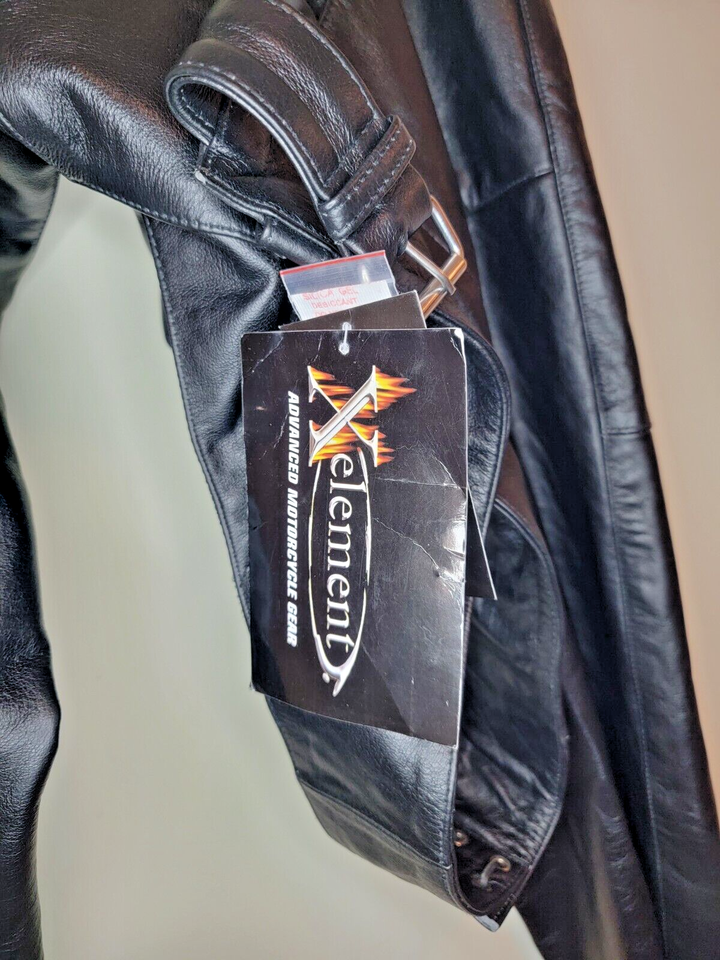 Xelement Motorcycle Chaps Mens Size 48 Black Leather Riding Gear | eBay