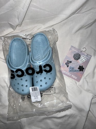 SAWEETIE X CROCS CLASSIC BLUE SIZE US 6 MENS/US 8 WOMEN w/ JIBBITZ ...