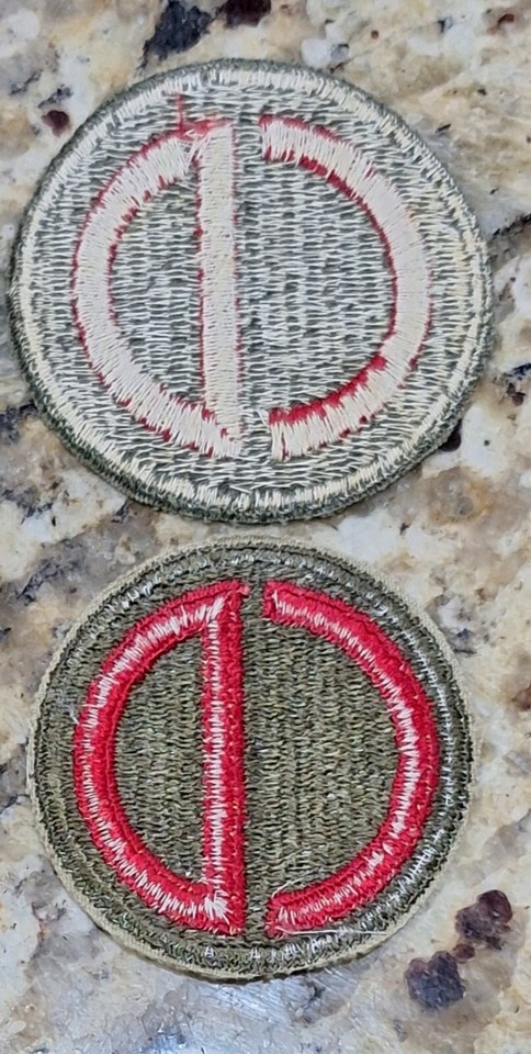 WWII 85th Infantry Division Patch Variations - Double Border & Standard ...
