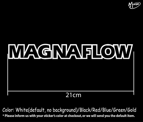 Magnaflow Stickers Reflective Car Parts outline Decals Business Signs ...