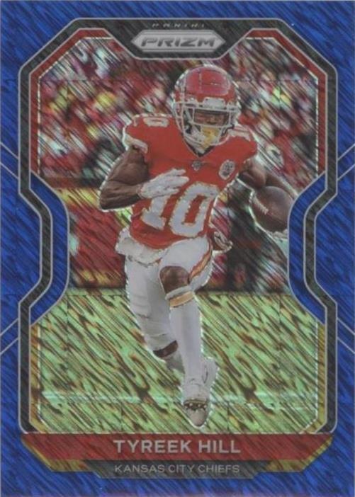2020 Panini Prizm - Tyreek Hill #120 Blue Shimmer Prizm /25 for sale ...