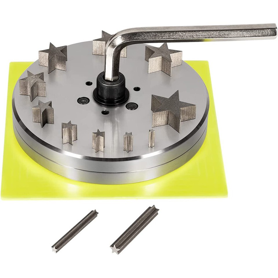 Star Shape Disc Cutter 5mm to 31mm 10 Punches Jewelry Dies Making ...