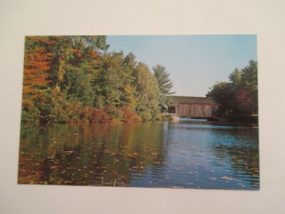 Dummerston Vermont Postcard view 4 Covered Bridge VT | eBay