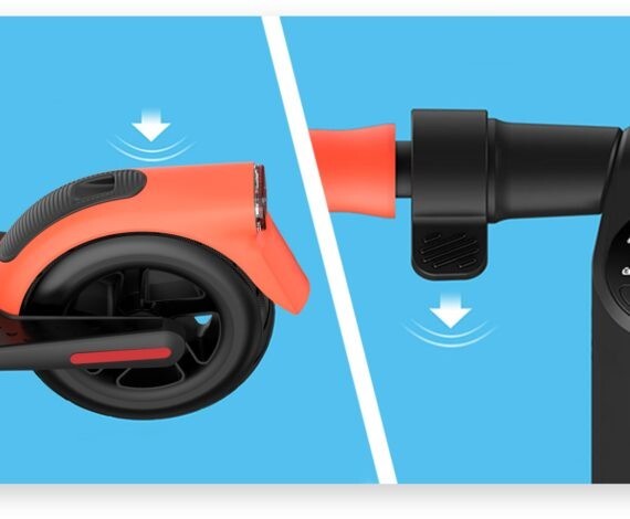 Segway 525957 Electric Folding Scooter - Dark Grey/Orange for sale ...