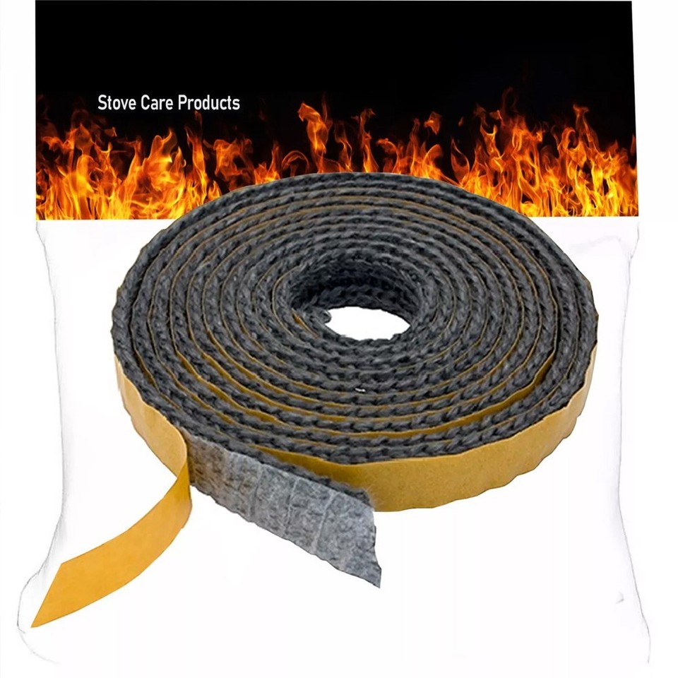 Fireproof and Reliable Black Fiberglass Sealing Pad for Fireplaces and ...