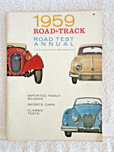 1959 Road & Track Road Test Annual Magazine Sports Cars 1950s 1960s | eBay