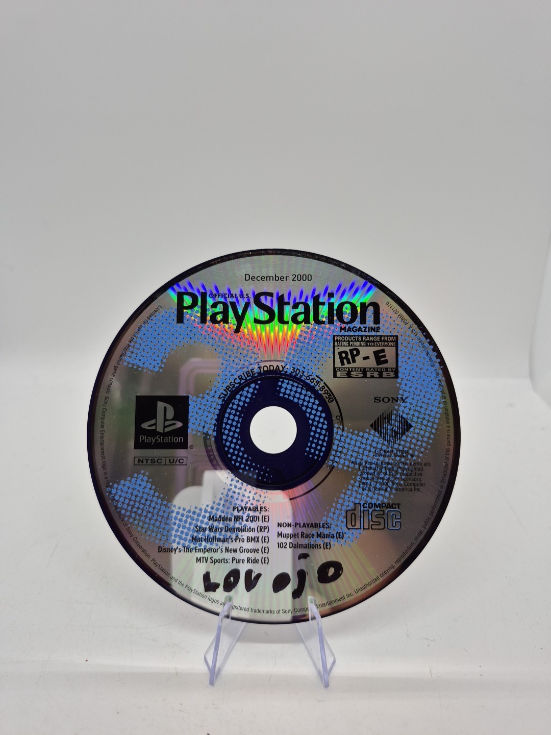 Official U.S. PS Playstation Magazine Demo Disc #39 December 2000 PS1 ...