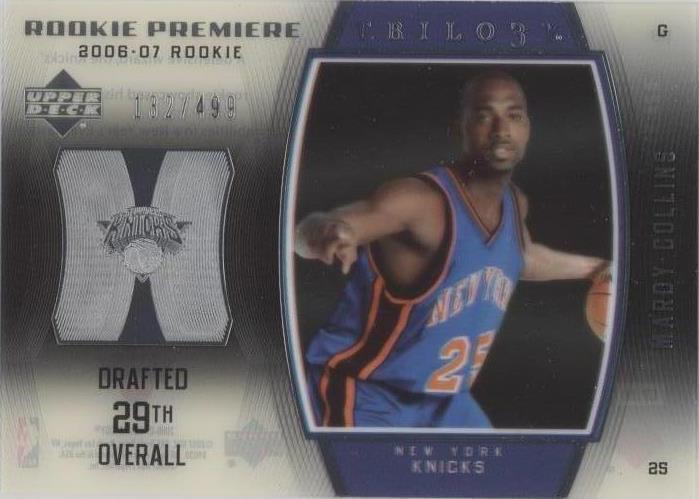 2006-07 Upper Deck Trilogy - Rookie Premiere Mardy Collins #118 /499 ...