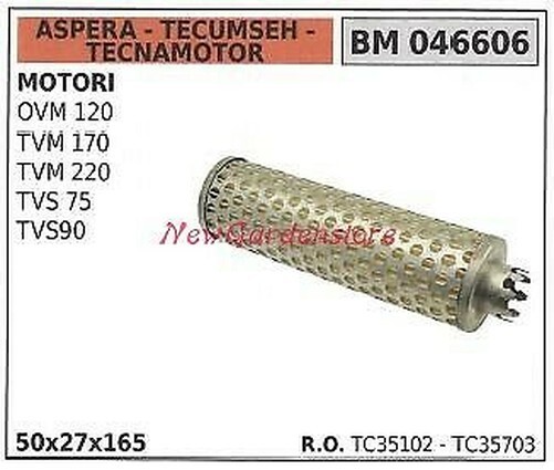 Air Filter Aspera Engine Lawn Mower Lawnmower Ovm 120 Tvm 170 046606 ...