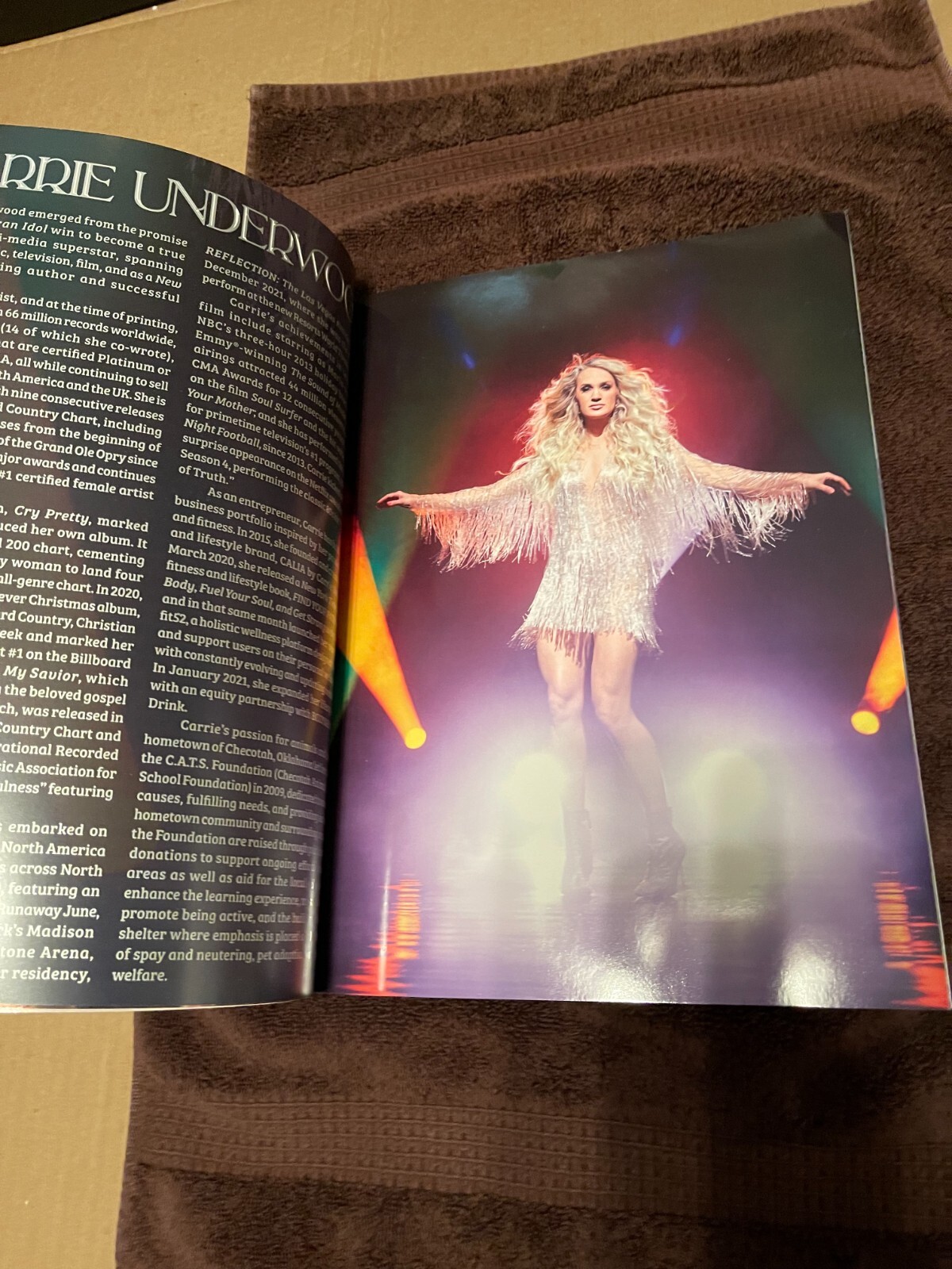 Carrie Underwood Official Reflection Las Vegas Concert Tour Program ...
