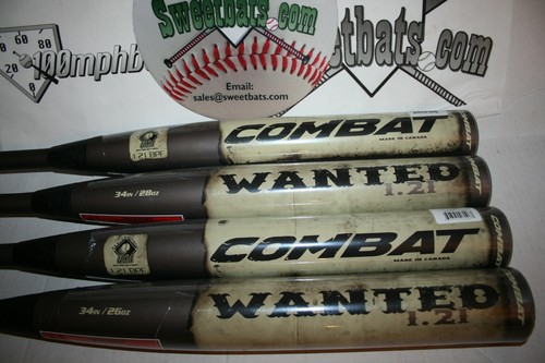 COMBAT WANTED SENIOR SOFTBALL bat 34 26 NIW WANSR1 1.21 BPF SSUSA HOT ...
