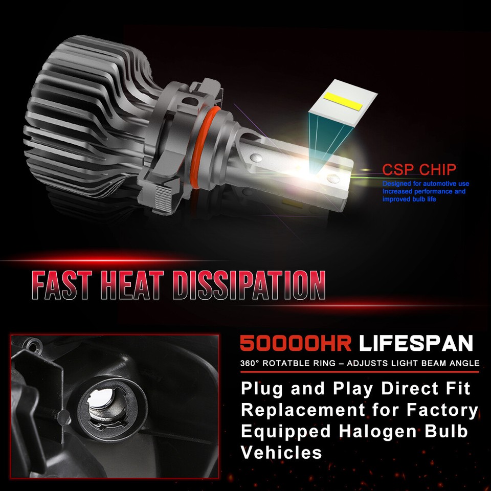 FOR 2013-2019 FORD FLEX OE FACTORY SIGNAL HEADLIGHTS W/LED KIT SLIM ...