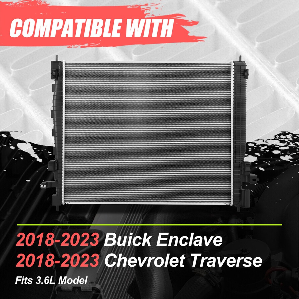 Aluminum Core Radiator for Buick Enclave Chevrolet Traverse 3.6L 18-23 ...
