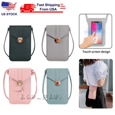 Women Crossbody Touch Screen Cell Phone Bag Wallet Pouch Purse Shoulder ...