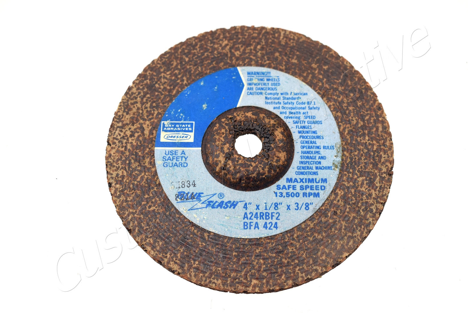 Blue Flash grinding wheel A24RBF2 4" x 1/8" x 3/8" 13,500 RPM disc | eBay