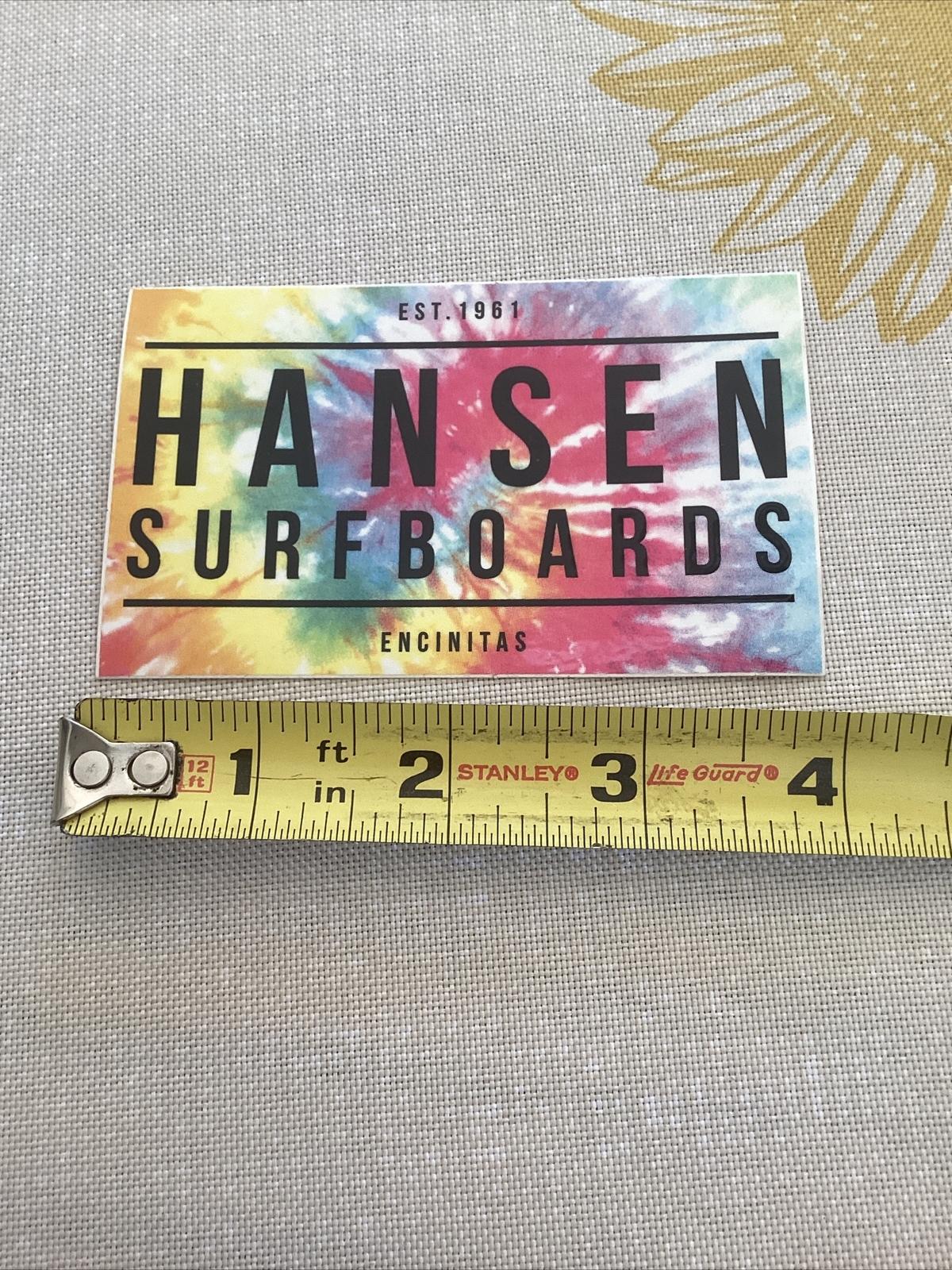 HANSEN Surf Shop Encinitas CA Tye Dye Surfing STICKER | eBay