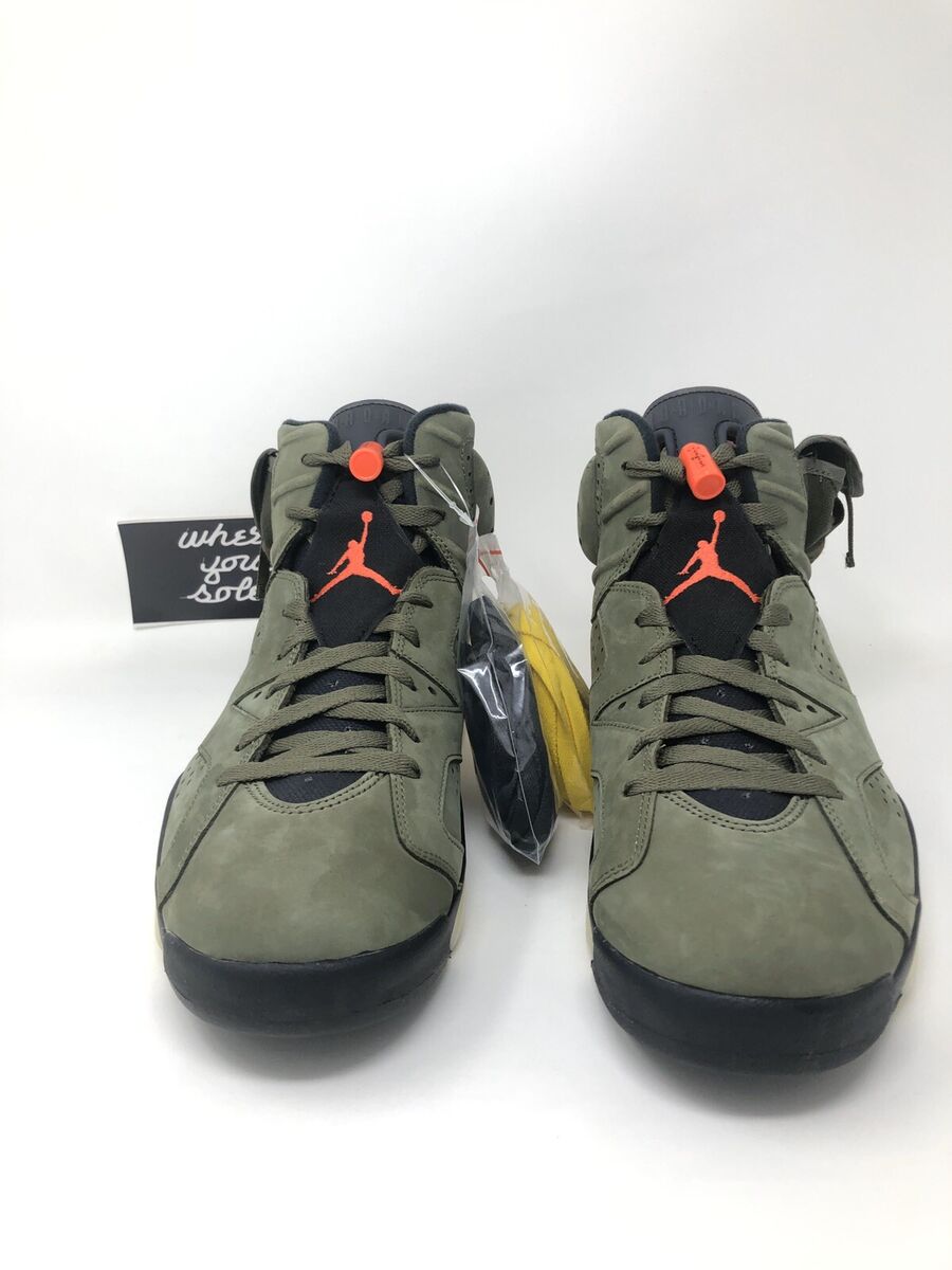 Nike Air Jordan Travis Scott VI 6 Olive Green Cactus Jack Nike Air Jordan Travis Scott VI 6 Olive Green Cactus Jack