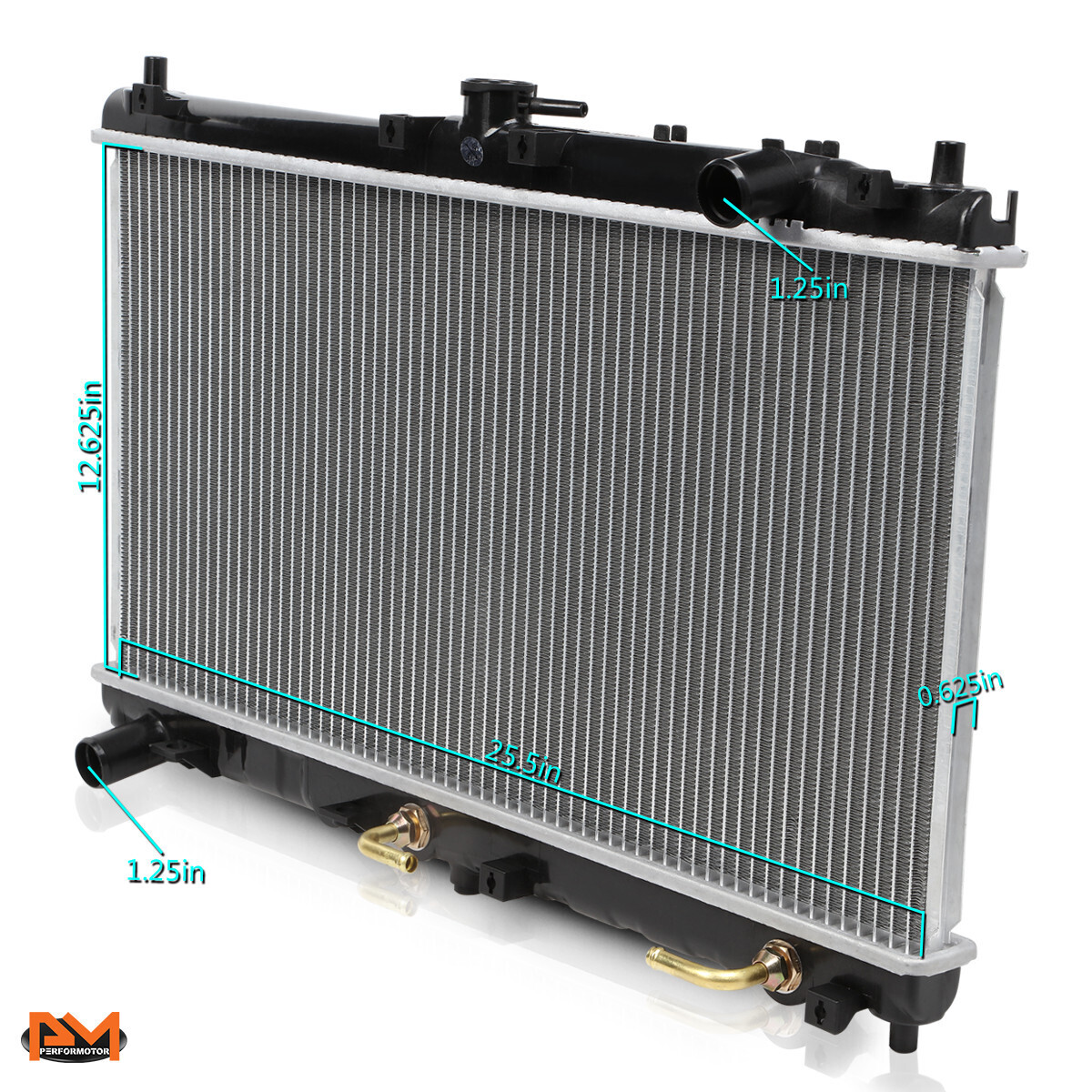 Aluminum Core OE Replacement Radiator For 99-05 Mazda Miata 1.8L AT All ...