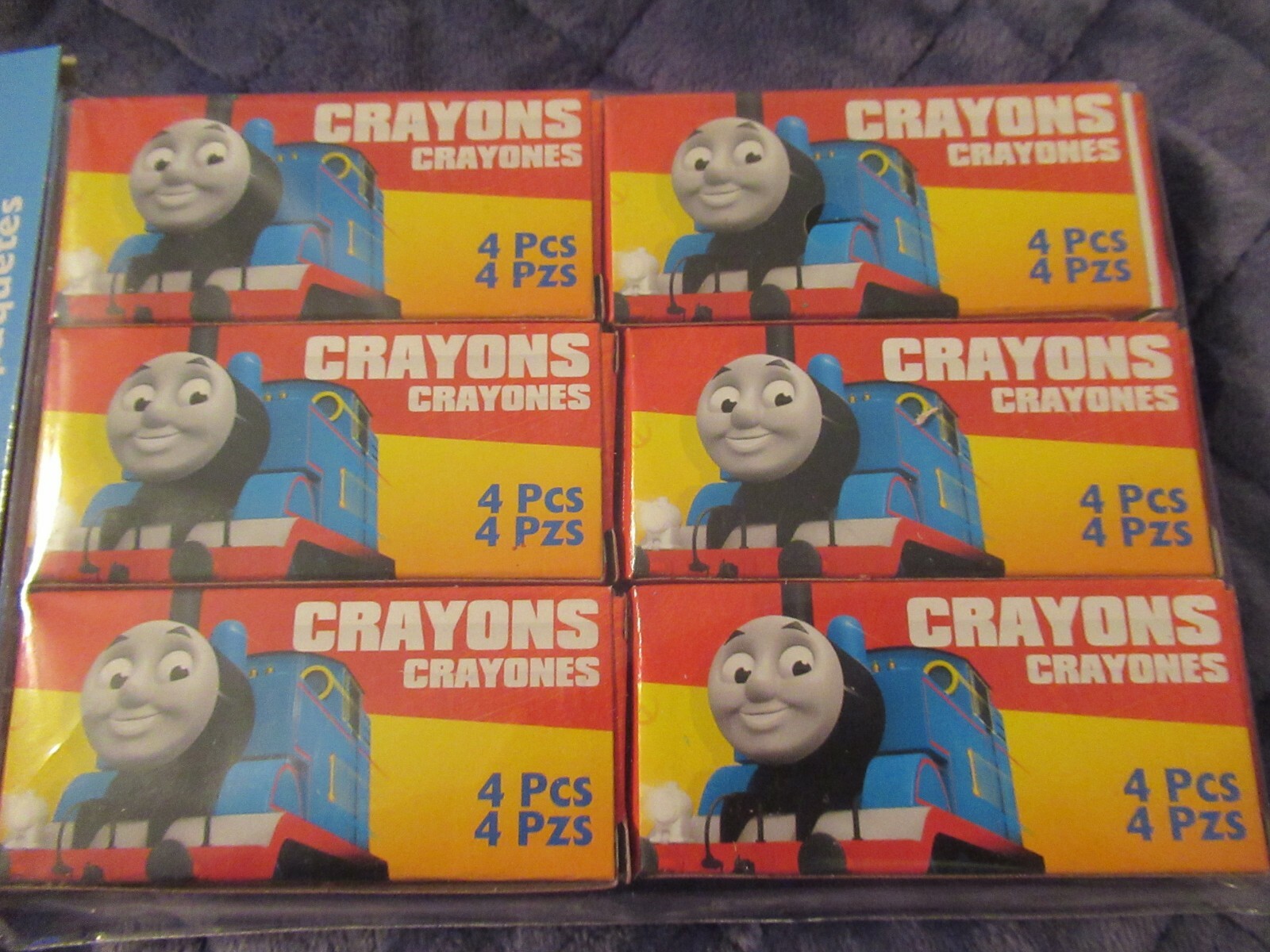 Thomas The Tank Engine & Friends Boxes Of 4 Crayons-Total of 24 Packs ...