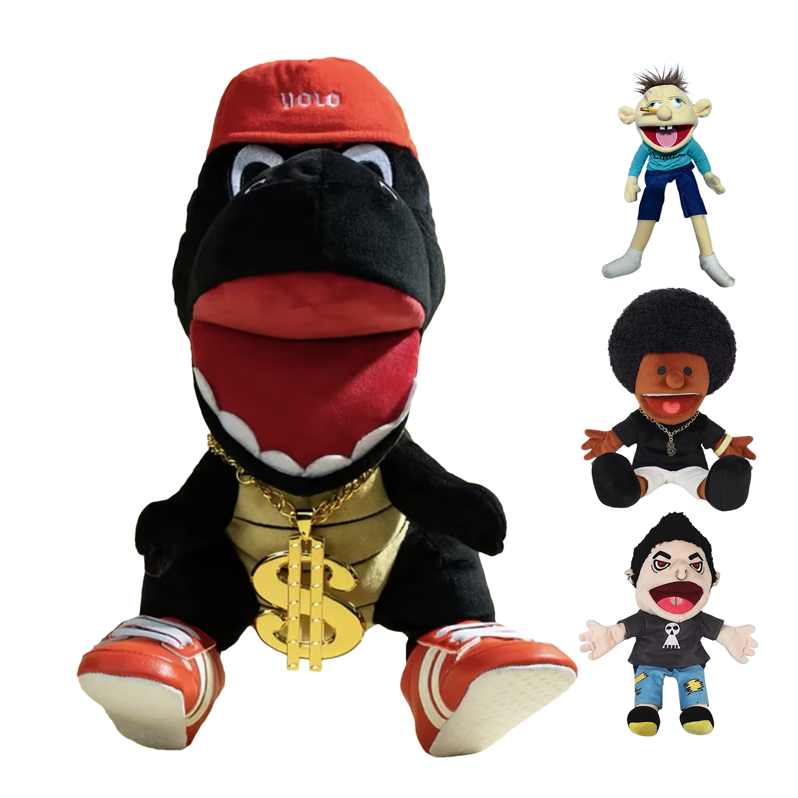 Jeffy Hand Puppet Cartoon Plush Toy Stuffed Doll Soft Figurine Kids ...