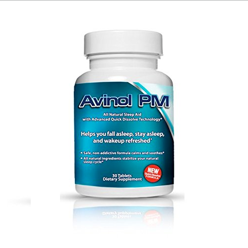 Avinol PM Quick Melts - Melatonin 5mg + Relief w/ Insomnia,Work or Jet ...