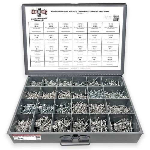 Aluminum and Steel Multi-Grip, Closed-End, & Oversized Head Rivets ...