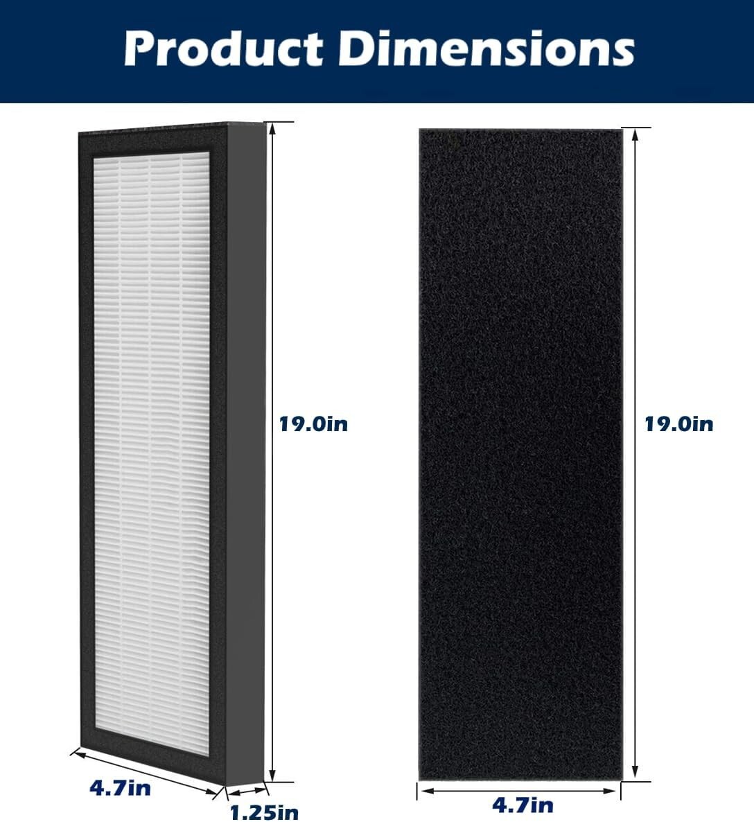 1x HEPA Filter C FLT5000 FLT5111 for GermGuardian Air Purifier Models ...