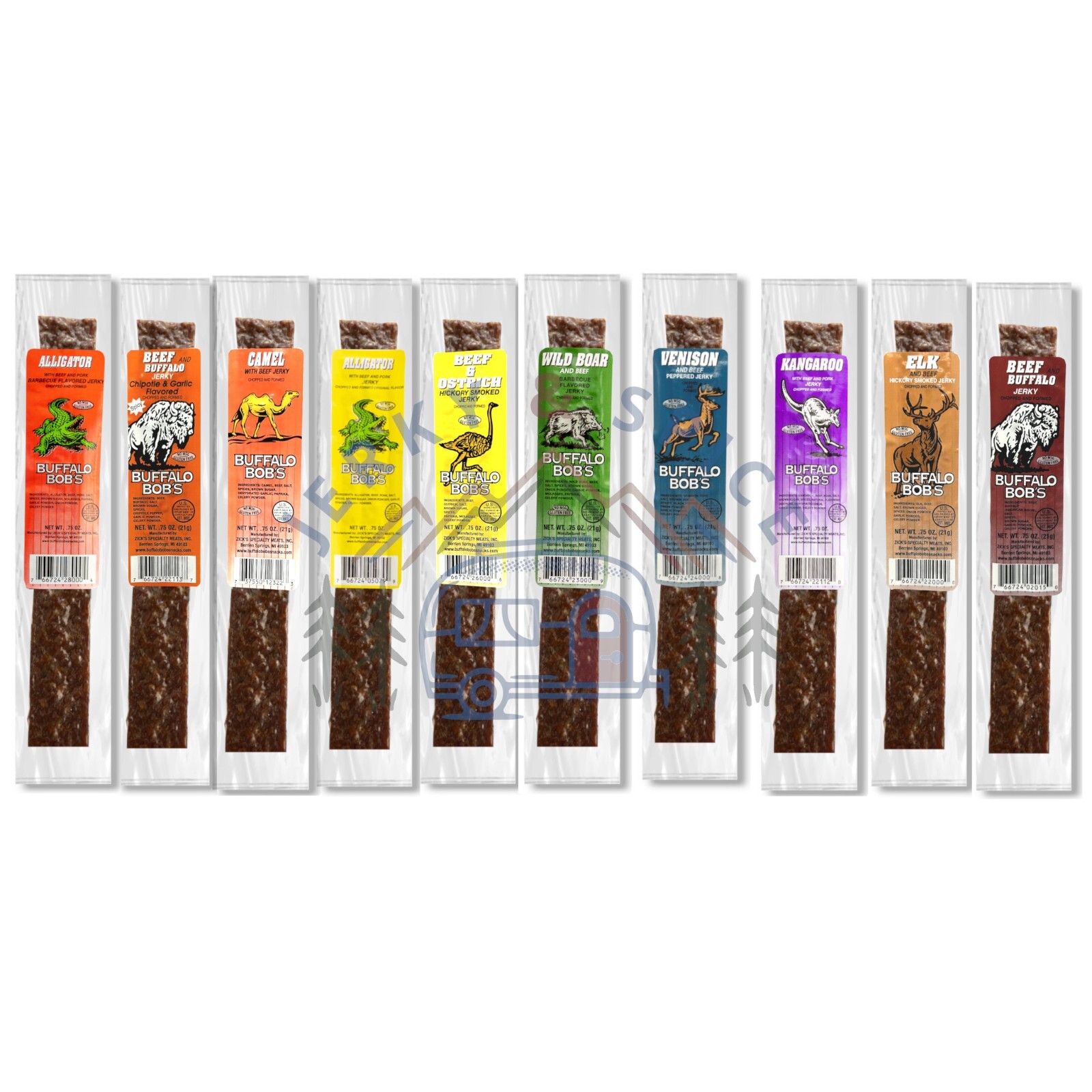 Buffalo Bob's Wild Game Meat Snack - Jerky and Meat Stick Assortments | eBay