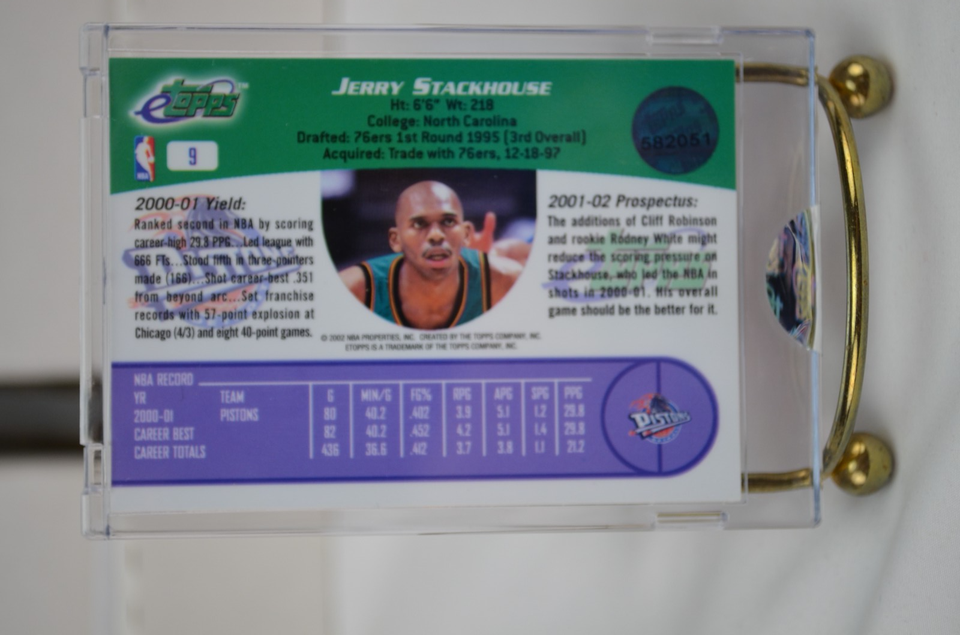 2001 eTopps Basketball #9 Jerrry Stackhouse Factory Sealed (In Hand) | eBay