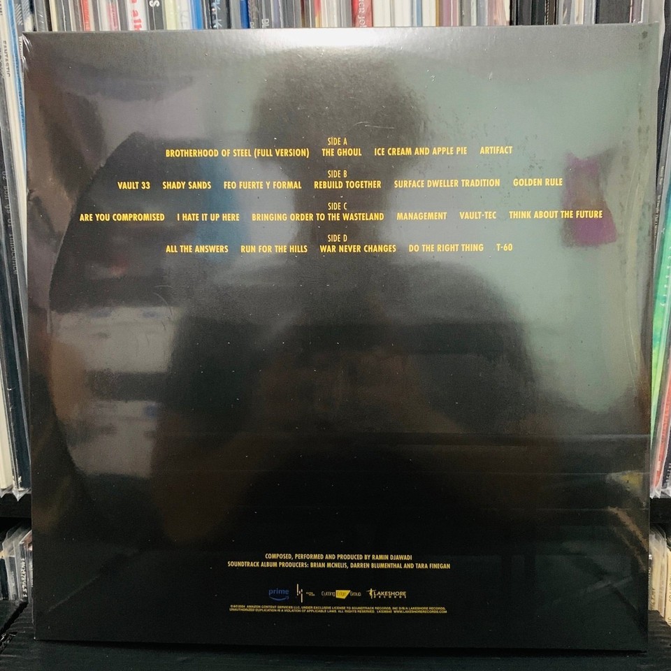Fallout - Original Amazon Series Soundtrack Yellow/Blue Vinyl LP New ...