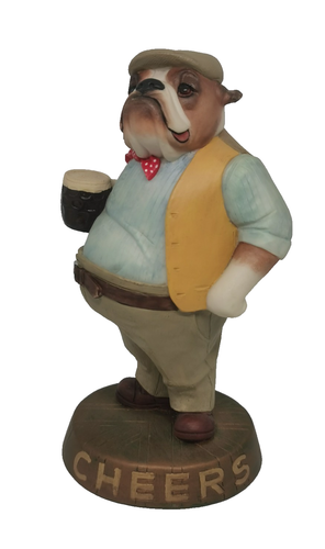 Robert Harrop Bulldog Cheers CP04 Figure - Man Cave Garden Bar | eBay UK