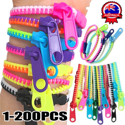 Fidget Zipper Bracelets Toy Sensory Party Favors for Kids Goodie Bags ...