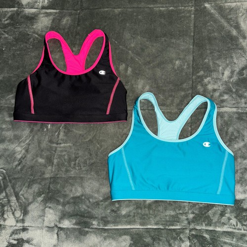 Champion Reversible Double Dry Sports Bras Women's Size Medium Blue ...