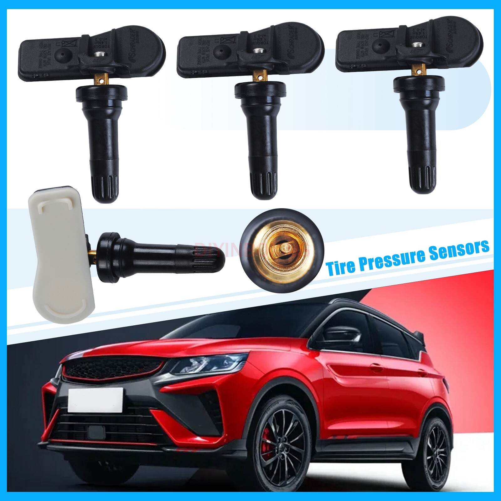 4X TIRE PRESSURE Monitoring SENSOR TPMS for 2015-2021 HYUNDAI KIA OEM ...
