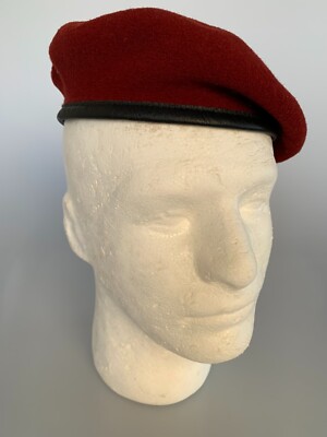 VTG Old French Red Beret Parachutist Commando Metro Paratrooper Armee ...