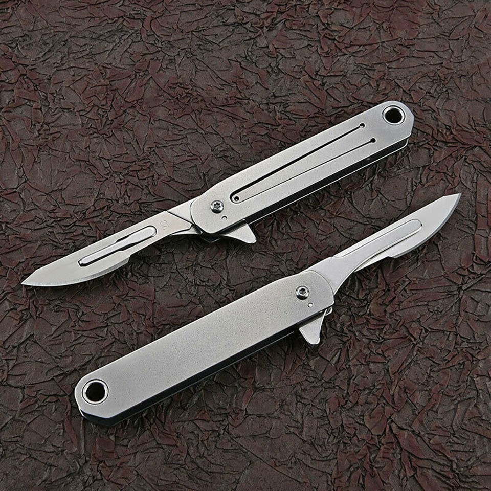 Carbon Fiber Pocket Scalpel Folding Blade Knives Utility Knife Outdoor ...