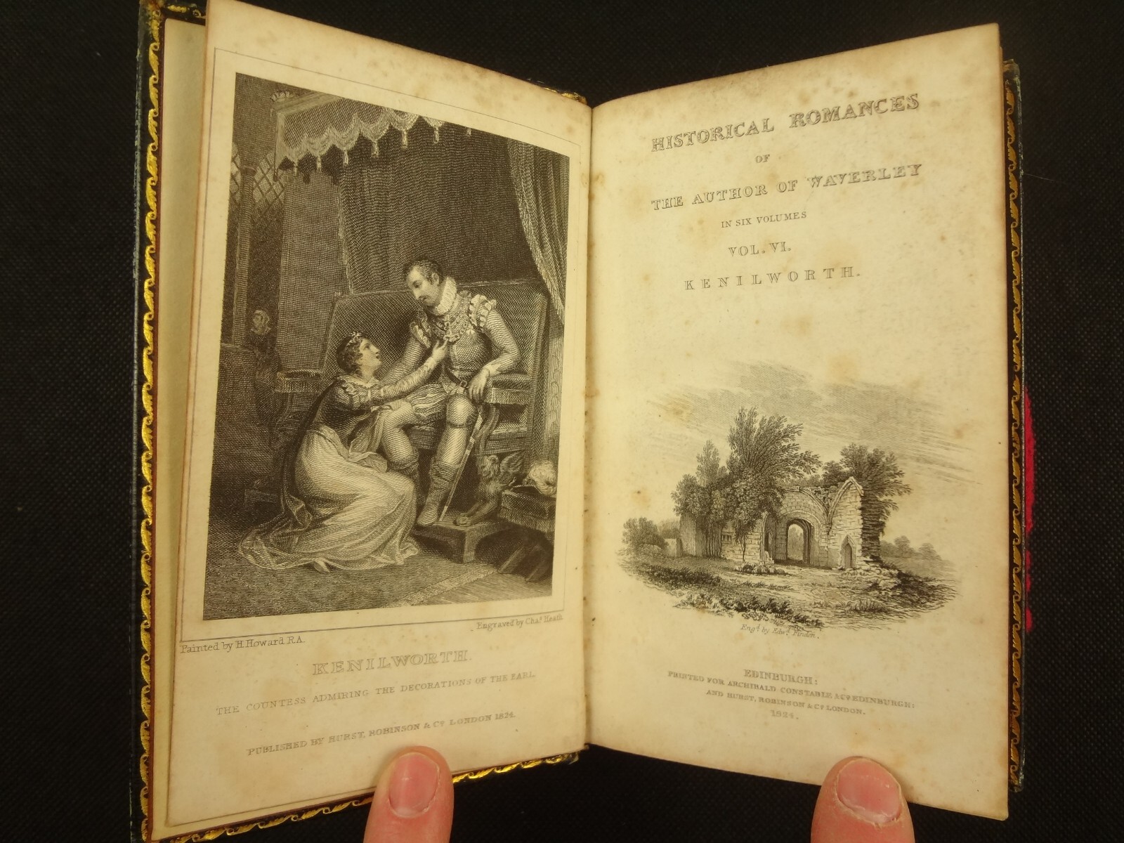 1824 Historical Romances of the Author of Waverly (Sir Walter Scott) in ...