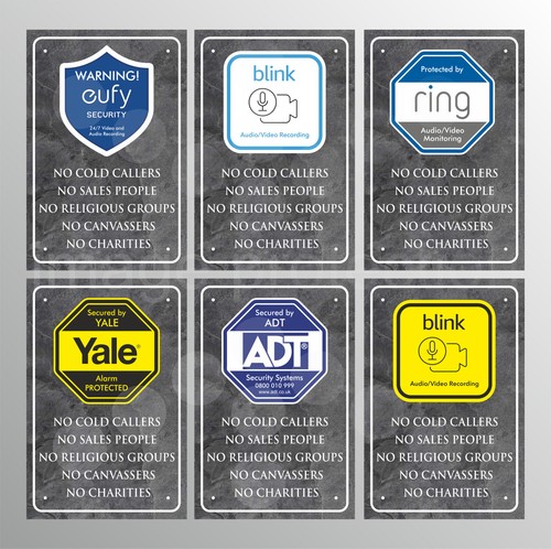 Eufy Blink Ring Yale ADT NO Cold Callers Religious Canvassers Sale ...