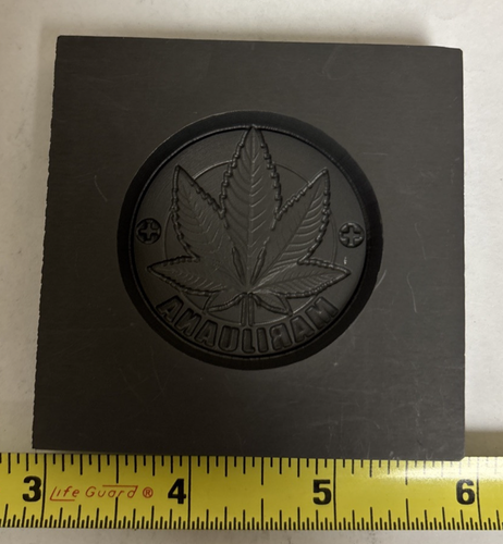Med. Marijuana Leaf Coin 3D Graphite Mold for Gold/Silver/Copper ...