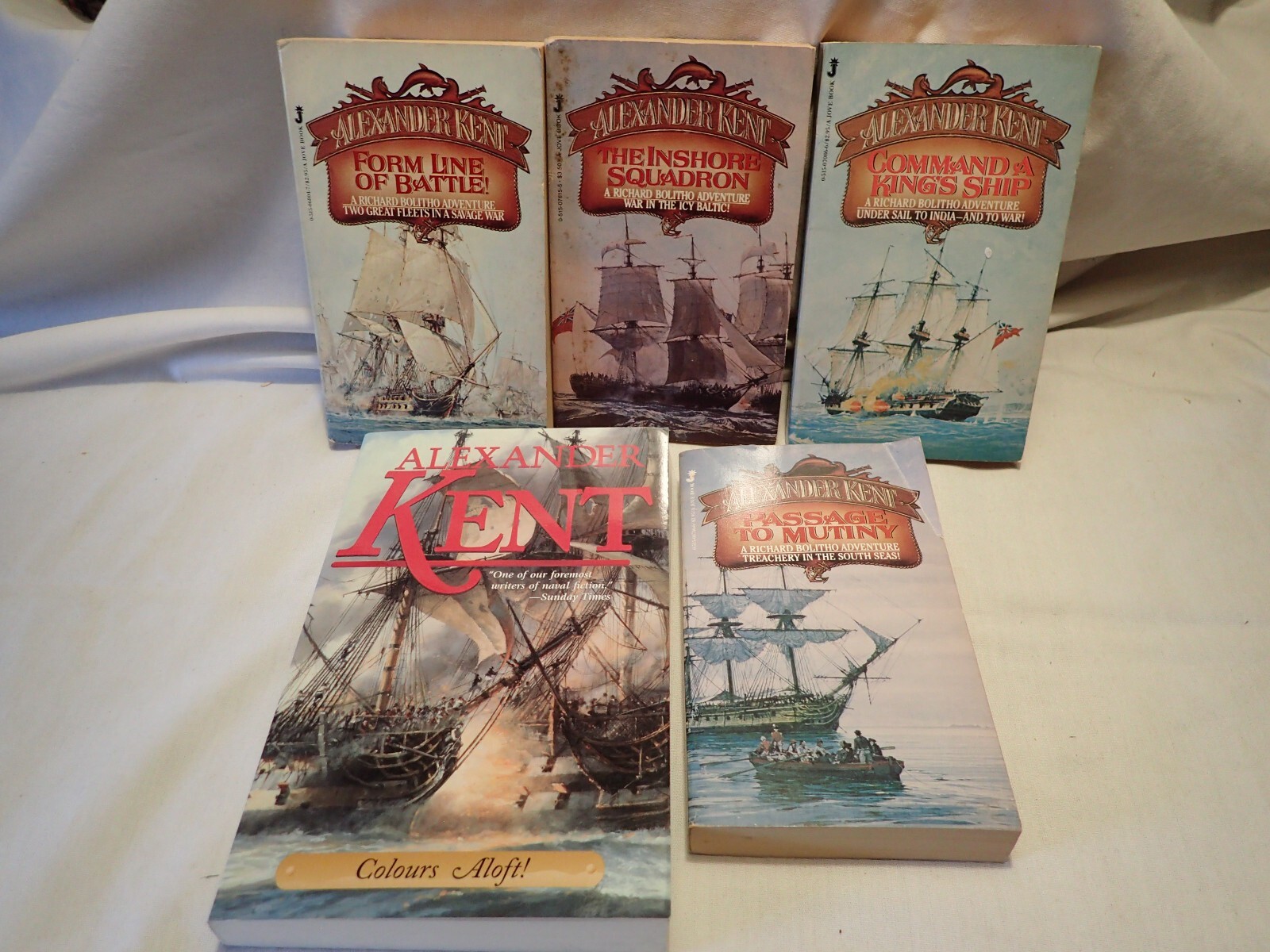 Lot Of 5 Alexander Kent Books paperback Richard Bolitho Adventure ...