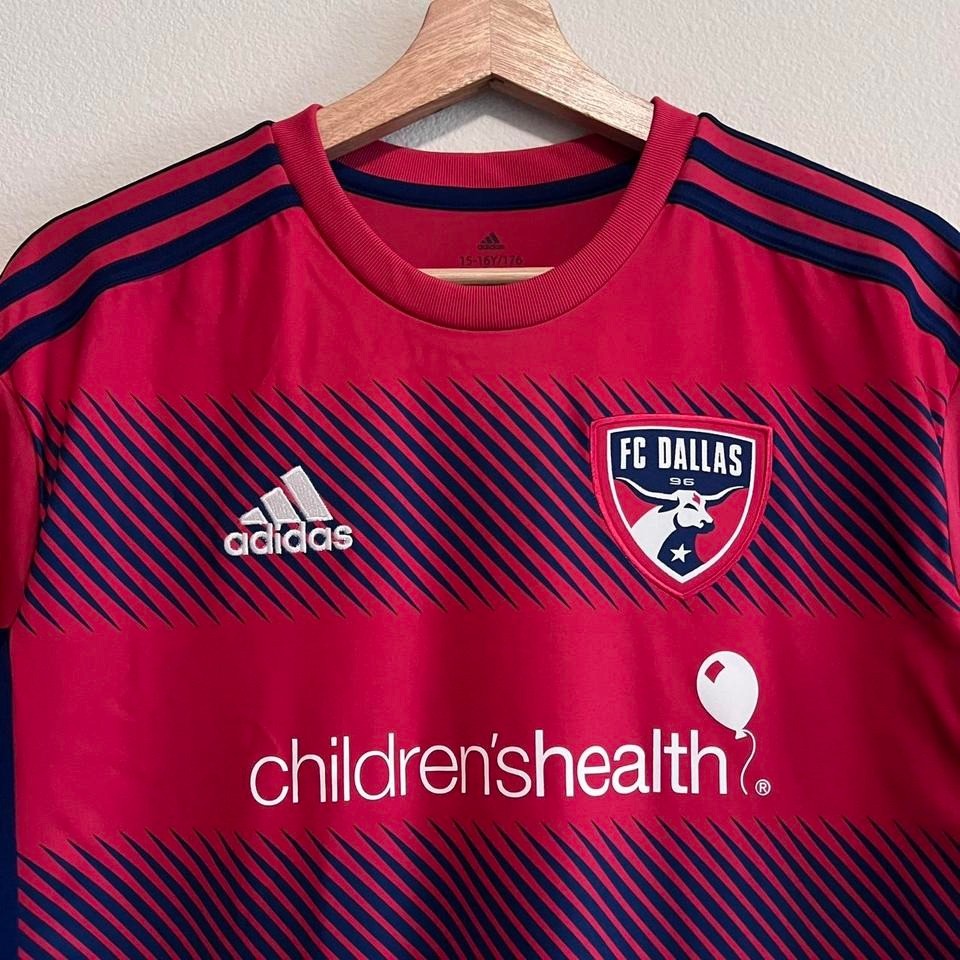 Adidas FC Dallas MLS Soccer Jersey Kit Red Youth Kids Size XL | eBay UK