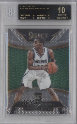 2014-15 Panini Select Courtside Andrew Wiggins #294 BGS 10 BLACK LABEL ...