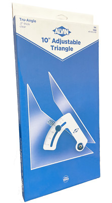ALVIN 110C Tru-Angle, Adjustable Triangle w/Inking Edge Aluminum NEW ...